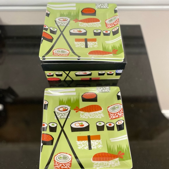 Kitchen | Boston Warehouse Suchi Porcelain Plates Set Of 4 | Poshmark